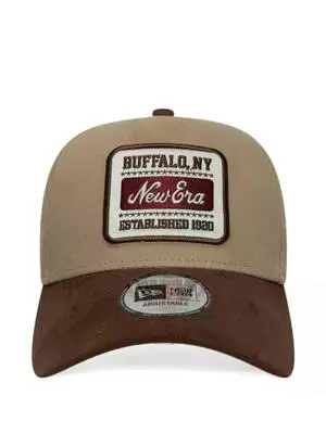 New Era Logo-patch Curved-peak Cap - Neutrals