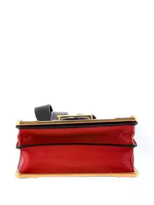 Prada Cahier Leather And Saffiano Leather Small Crossbody Bag