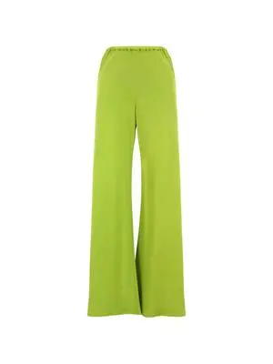 Sablyn Naomi Bias-cut Silk Trousers - Green
