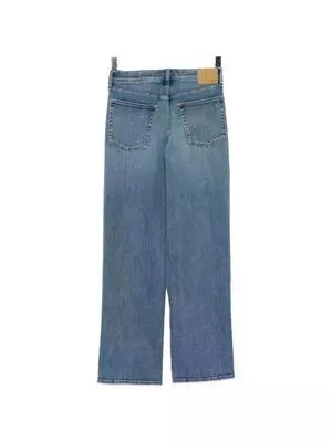 Rag & Bone Faded Wide-leg Jeans - Blue