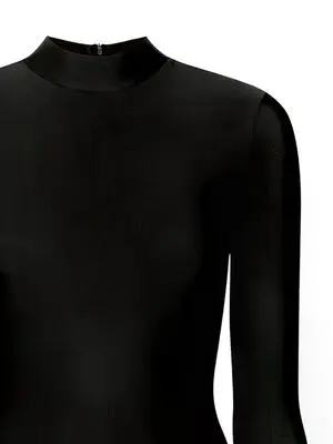 Lapointe Mock Neck Long Sleeve Bodysuit - Black