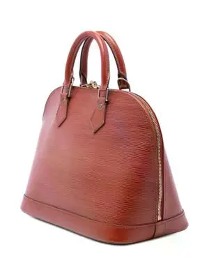 LOUIS VUITTON Epi Alma Pm Satchel - Brown