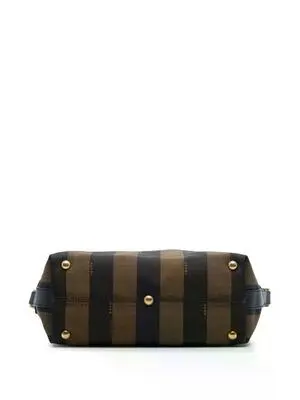 Fendi Canvas Pequin Stripe Satchel