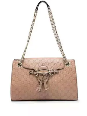 Gucci 2016-2026 Large Guccissima Emily Shoulder Bag - Brown