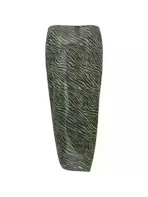 Oseree Animal-print Lurex Pareo