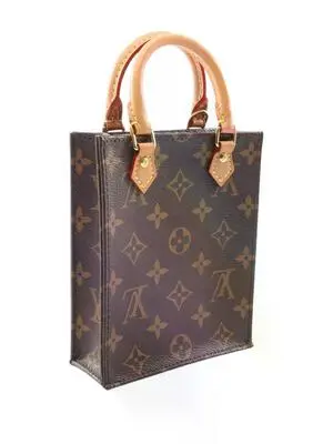 LOUIS VUITTON Monogram Petit Sac Plat Satchel
