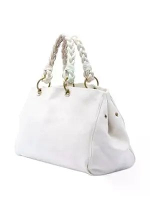 Bottega Veneta Canvas Braided Tote Bag