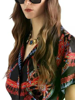 Dolce & Gabbana Carretto Print Silk Twill Shirt