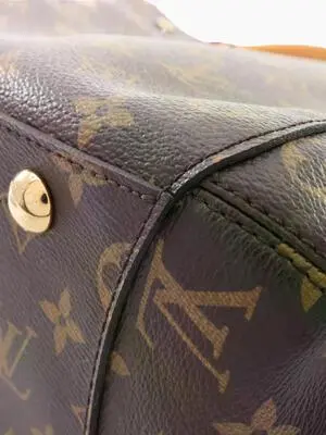 LOUIS VUITTON 2015 Monogram Montaigne Gm Satchel - Brown