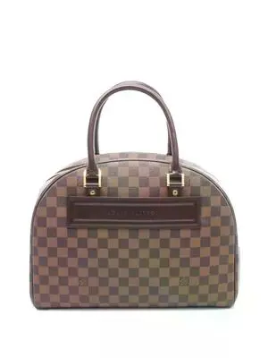 LOUIS VUITTON 2001 Damier Ebene Nolita Handbag - Brown