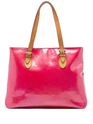 LOUIS VUITTON 2006 Monogram Vernis Brentwood Tote Bag - Pink
