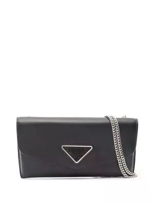 Prada 2013-2026 Mini Leather Triangle Chain Crossbody Bag