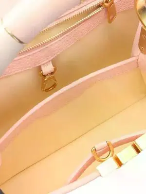 LOUIS VUITTON Taurillon Capucines Bb Satchel - Pink
