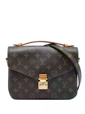 LOUIS VUITTON 2016 Monogram Pochette Metis Satchel - Brown