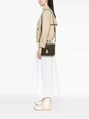 LOUIS VUITTON 2016 Monogram Pochette Metis Satchel - Brown