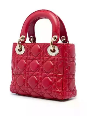 Dior Mini Lady Satchel - Red