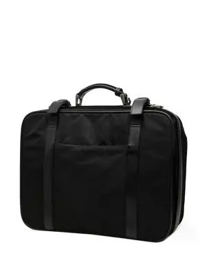 Prada Saffiano Trimmed Tessuto Suitcase Bag