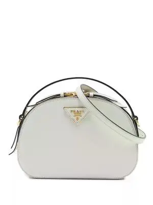 Prada 2010-2026 Saffiano Lux Odette Satchel - White