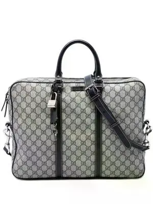 Gucci 2016-2026 Gg Supreme Business Bag - Neutrals