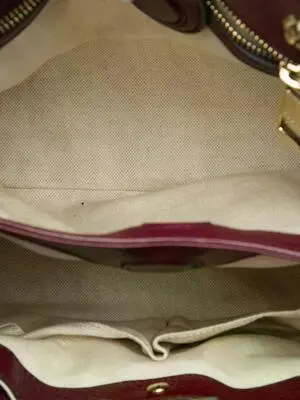 Gucci Calfskin Bamboo Shopper Satchel - Purple