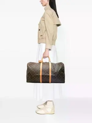 LOUIS VUITTON 2003 Monogram Keepall 55 Travel Bag