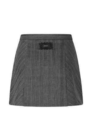 Pinko Pinstripe Pleated Mini Skirt