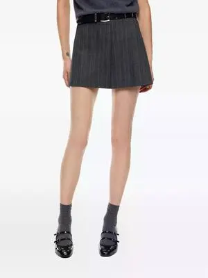 Pinko Pinstripe Pleated Mini Skirt
