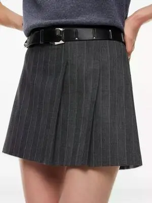 Pinko Pinstripe Pleated Mini Skirt