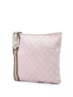 Gucci Gg Canvas Web Jolicoeur Crossbody Bag - Pink