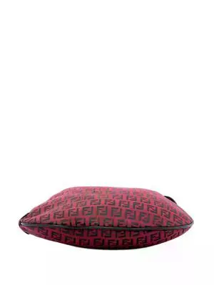 Fendi Zucchino Canvas Oyster Hobo Bag