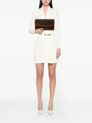 LOUIS VUITTON Monogram Pochette Dame Gm Clutch Bag - Brown