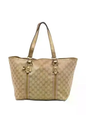 Gucci 2016-2026 Large Gg Canvas Jolicoeur Tote Bag - Gold