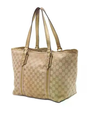 Gucci Large Gg Canvas Jolicoeur Tote Bag - Gold