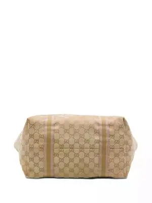 Gucci Large Gg Canvas Jolicoeur Tote Bag - Gold