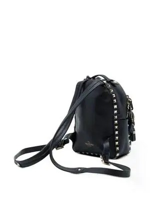 Valentino Garavani 2000-2017 Mini Leather Rockstud Backpack - Black