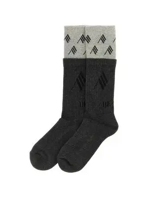 Attico Double-layer Logo-intarsia Socks