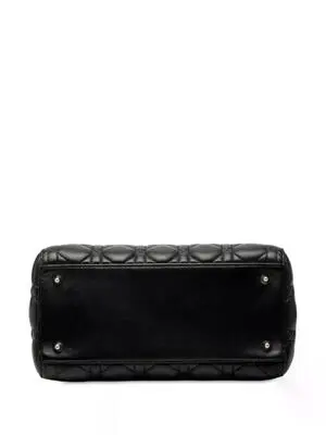 Dior Medium Lambskin Cannage Lady Satchel - Black