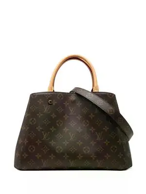 LOUIS VUITTON 2019 Monogram Montaigne Mm Satchel - Brown