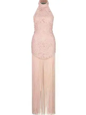 ATOIR Elle Fringed Textured-finish Maxi Dress