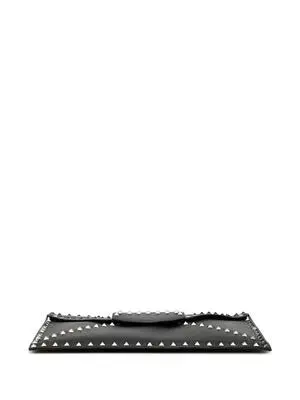 Valentino Garavani Leather Rockstud Untitled Envelope Clutch Bag