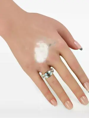 LB EXCLUSIVE Open Band Aquamarine Ring