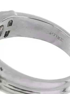 LB EXCLUSIVE Platinum Marquise-cut Diamond Ring With Rond-cut Diamonds