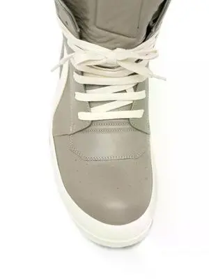 Rick Owens Geobasket Leather High-top Sneakers