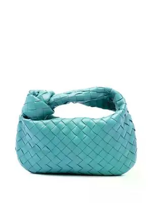 Bottega Veneta 2012-2026 Mini Nappa Intrecciato Jodie Hobo Bag Blue