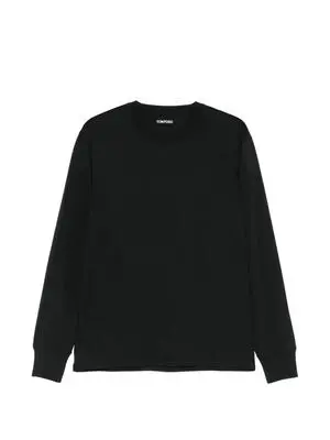 TOM FORD Crew-neck Long-sleeve T-shirt - Black