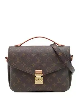 LOUIS VUITTON 2019 Monogram Pochette Metis Satchel - Brown