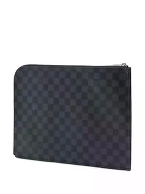 LOUIS VUITTON Damier Graphite Pochette Jour Gm Clutch Bag