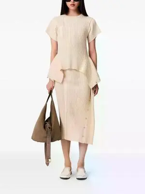 Stella McCartney Ribbed-knit Peplum Top