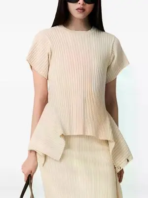 Stella McCartney Ribbed-knit Peplum Top