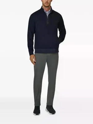 Boggi Milano Wool Blend Quarter-zip Sweatshirt